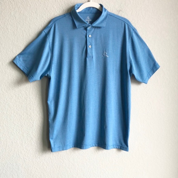 Rhoback | Shirts | Rhoback Mens Short Sleeve Performance Polo Blue ...